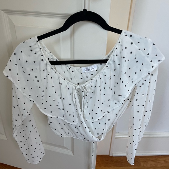 Chloe Rose | Tops | Black And White Star Blouse | Poshmark